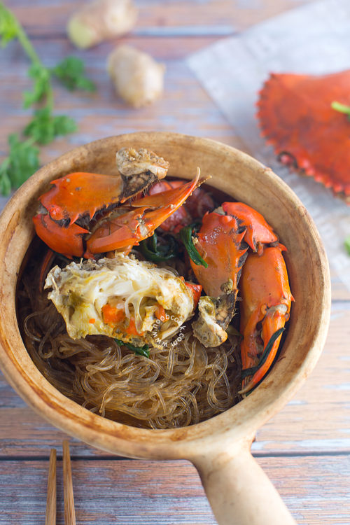 Crab Tang Hoon (Glass Noodles) Recipe | NoobCook.com