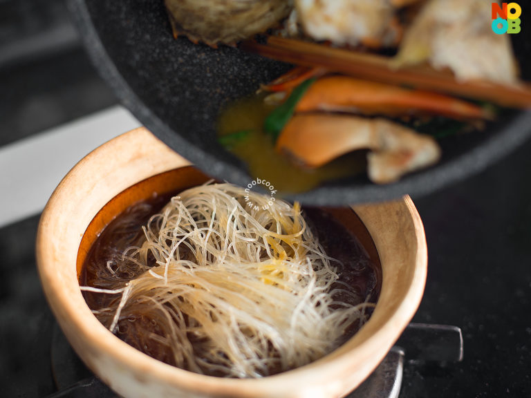 Crab Tang Hoon (Glass Noodles) Recipe | NoobCook.com
