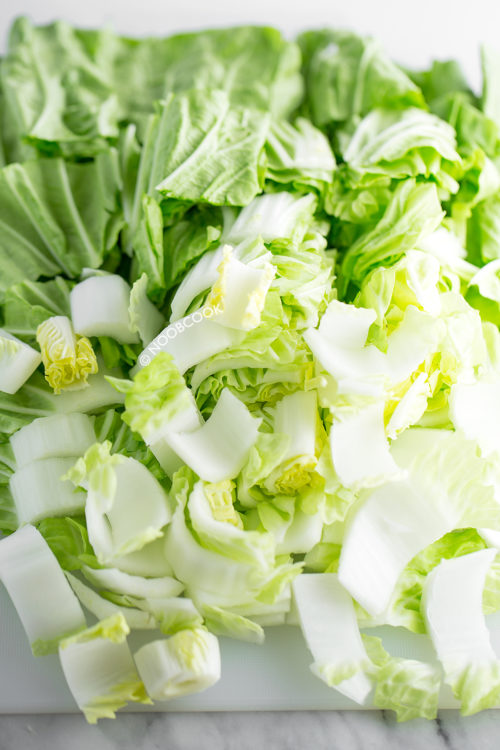 Simmered Chinese Endives (Pa Bo Chye) | NoobCook.com