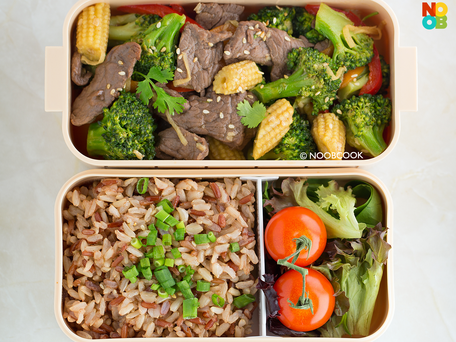 Beef & Veggies Meal Prep Recipe | NoobCook.com