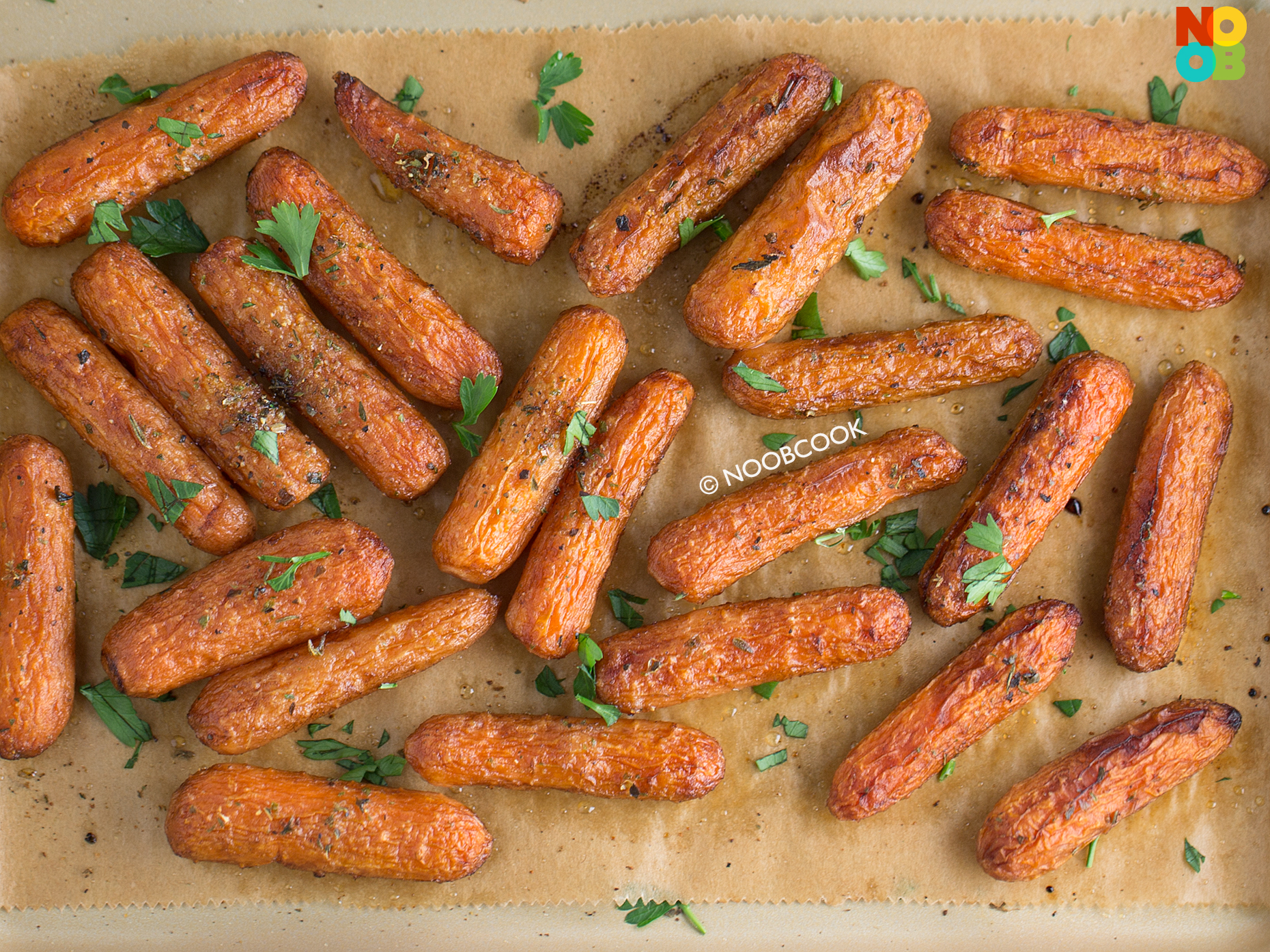 Balsamic Roasted Carrots Recipe | NoobCook.com