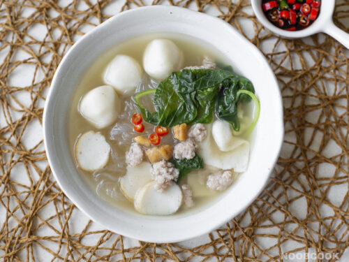 Teochew Fish Ball Noodle Soup Recipe | NoobCook.com
